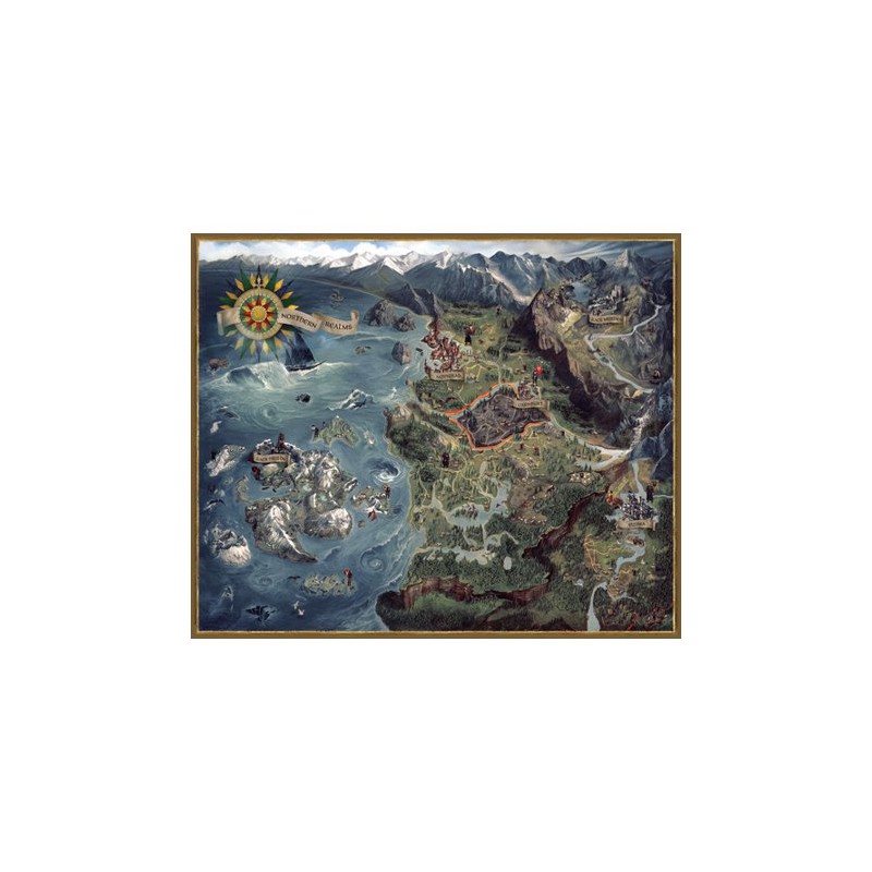 The Witcher 3 Wild Hunt Witcher World Map Puzzle 1000pcs