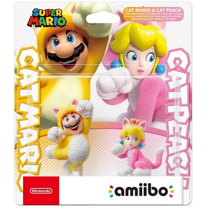 AMIIBO Super Mario (2 Pack) Cat Mario & Cat Peach