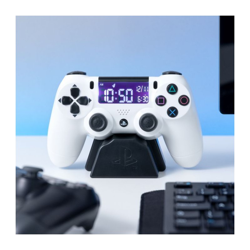 Playstation White Controller Alarm Clock