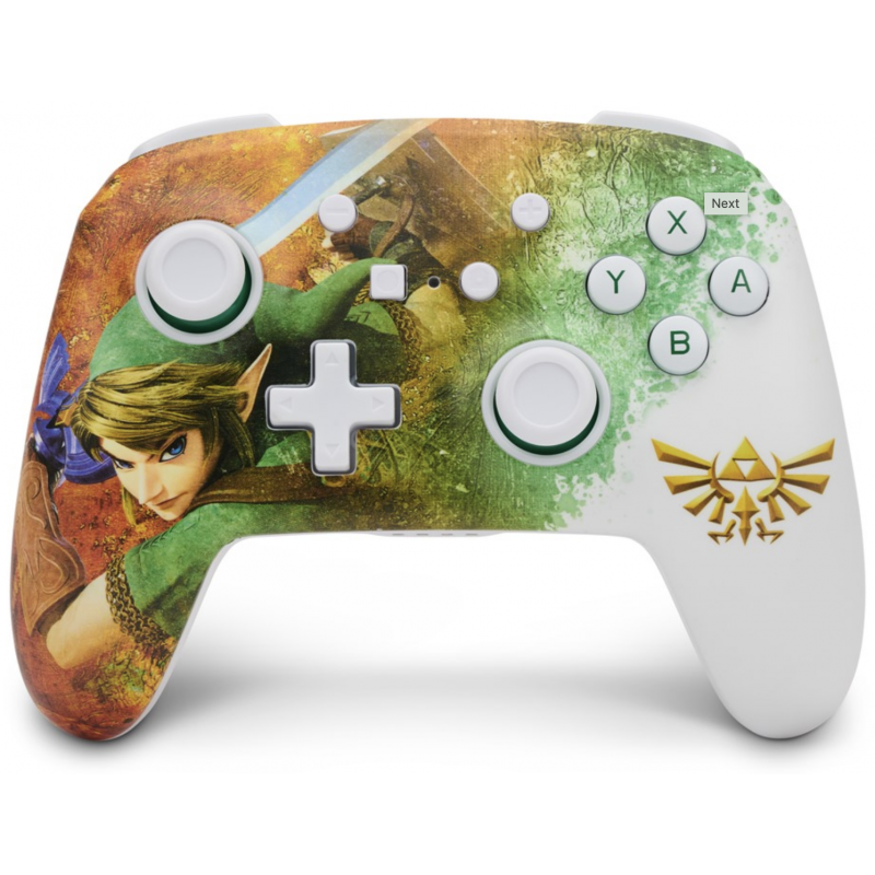 PowerA Wireless Enhanced Controller Link Watercolor Nintendo Switch