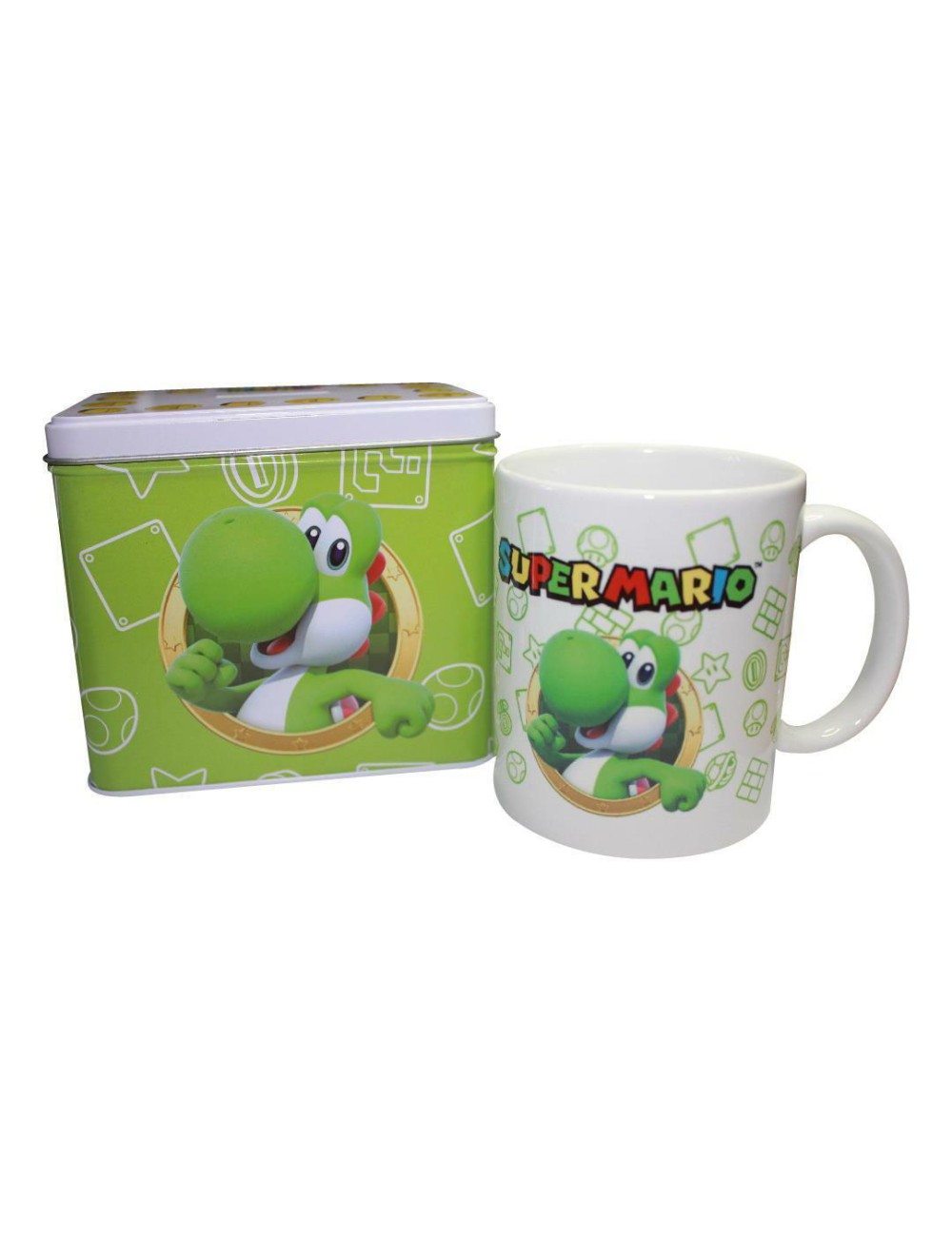 Nintendo Super Mario Bros Yoshi Mug & Spaarpot Set