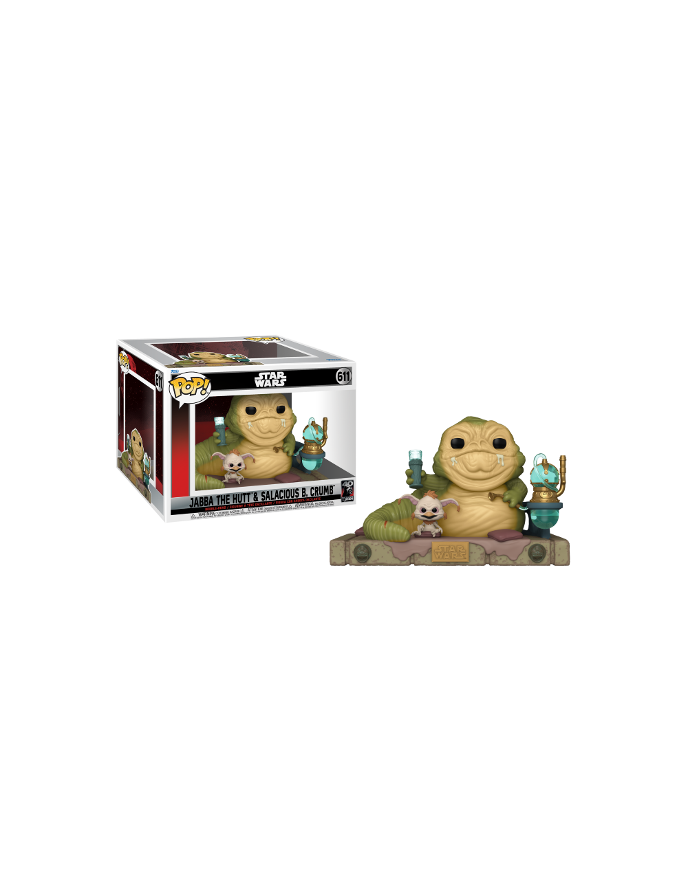 Funko Pop! Star Wars Jabba the Hutt & Salacious B. Crumb 611