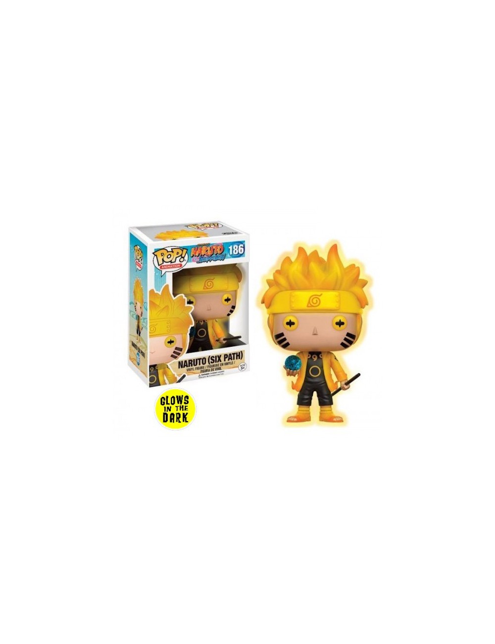 Funko Pop! Naruto Shipuden Naruto Sixt Path 186 Glows in the Dark