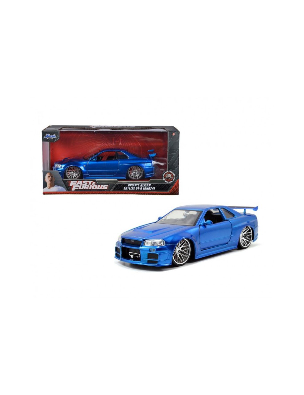 Fast & Furious Brain's Nissan Skyline GT-R ( 1:24)