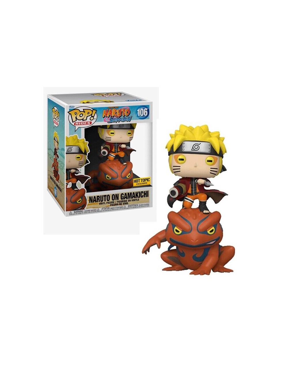 FunkoPop! NARUTO Pop Rides 106 Naruto on Gamakichi (Special Edition)