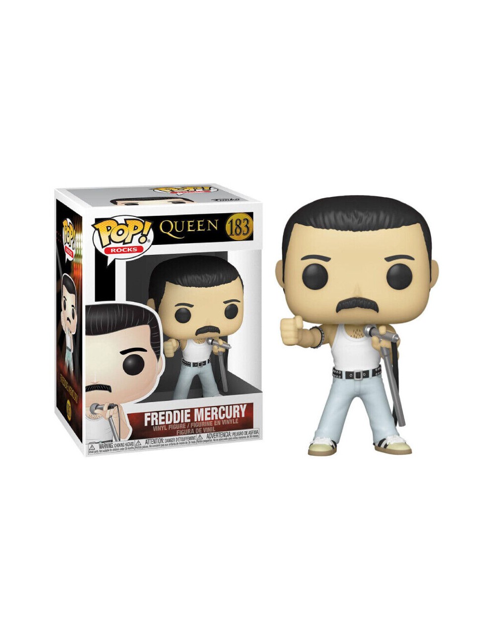 Funko Pop! QUEEN POP 183 Freddie Mercury Radio Gaga 1985