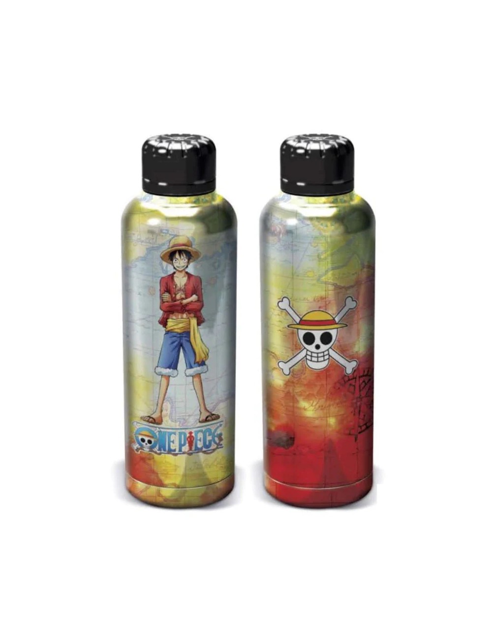 ONE PIECE Map Stainless Steel Insulated Bottle 515ml