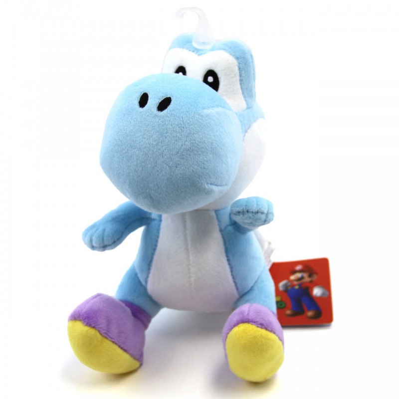 Super Mario Bros light Blue Yoshi 6 inch Plush